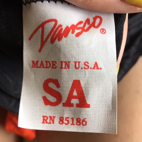 Dansco | Costumes | Dansco Black And Orange 2 Piece Dance Costume ...